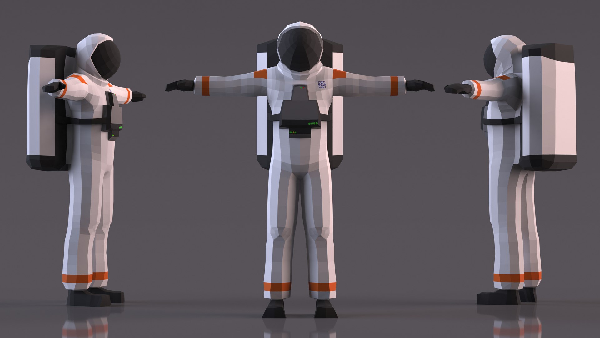 Astronaut Low Poly Rigged For Maya 3D Model - TurboSquid 2193411