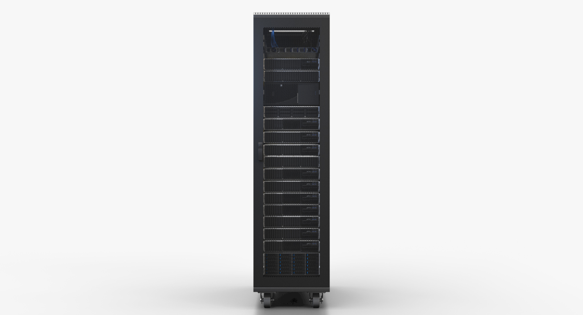 Populated Server Rack 3D Model - TurboSquid 1372596