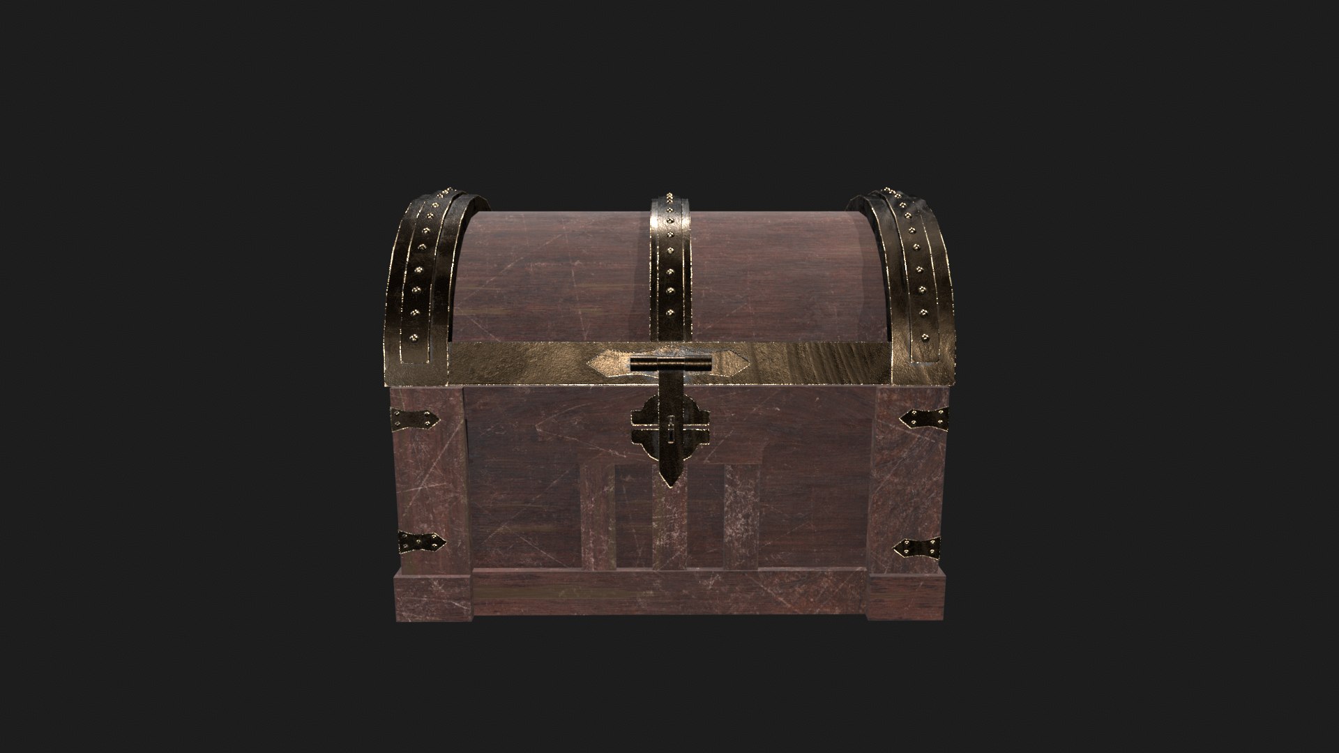 3D Model Medieval Treasure Box 03 - TurboSquid 2326145