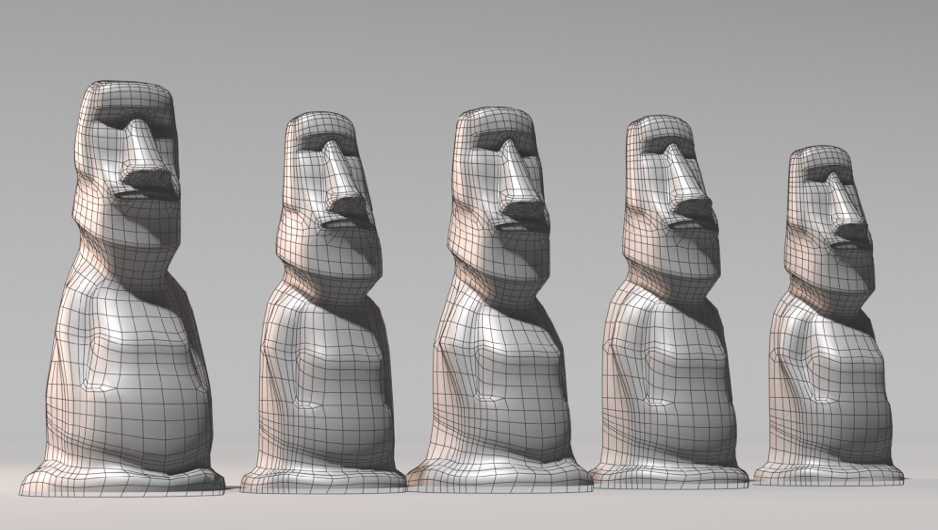 3D Moai Statues - TurboSquid 1322305