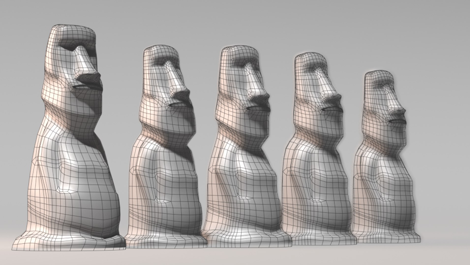 3D Moai Statues - TurboSquid 1322305