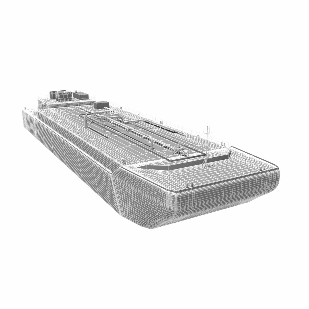 3d huge barge model