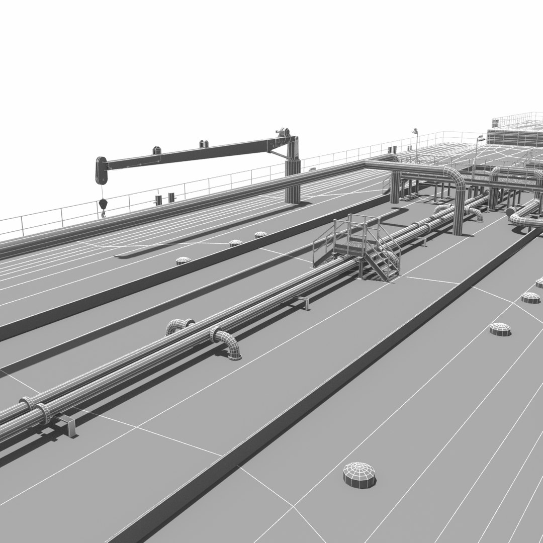 3d huge barge model