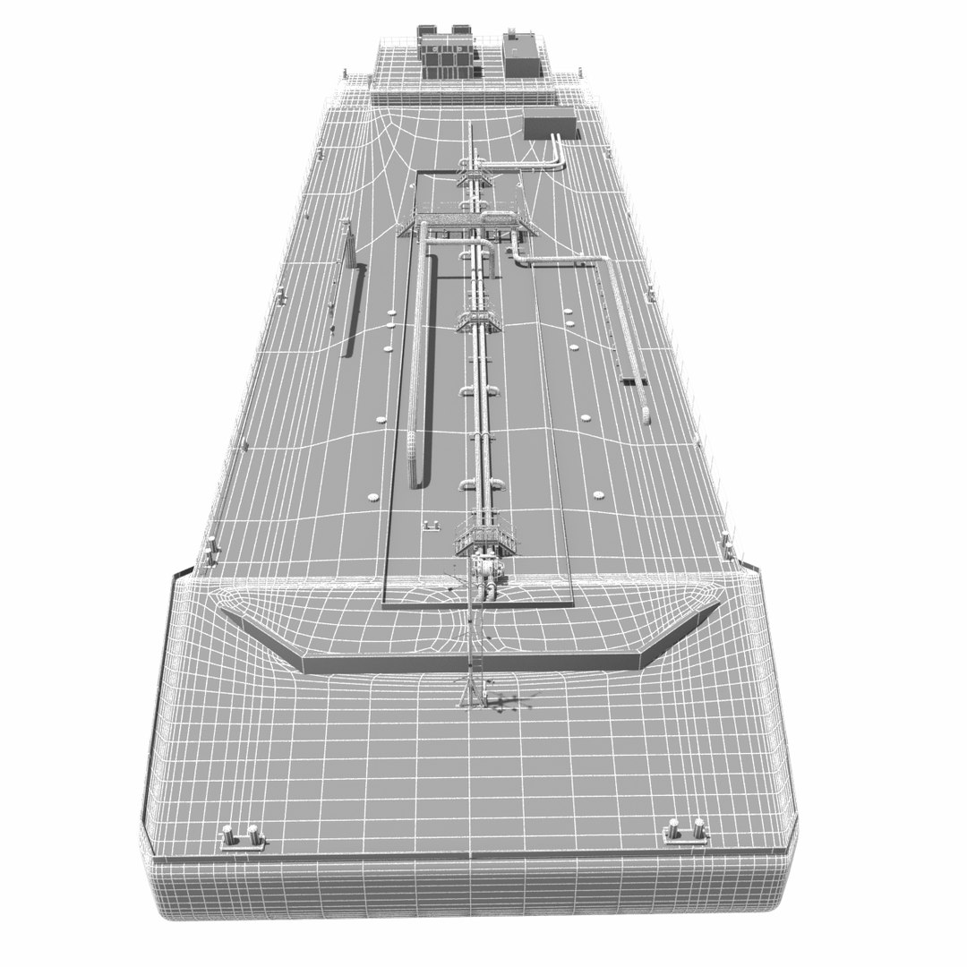 3d huge barge model