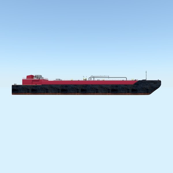 3d huge barge model