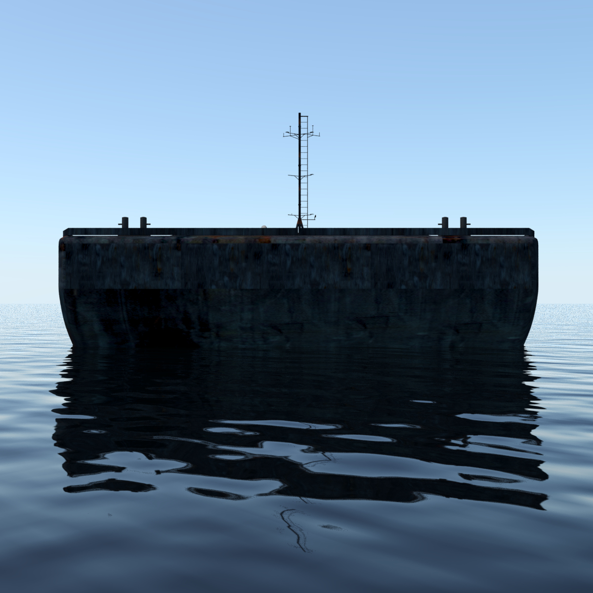 3d huge barge model