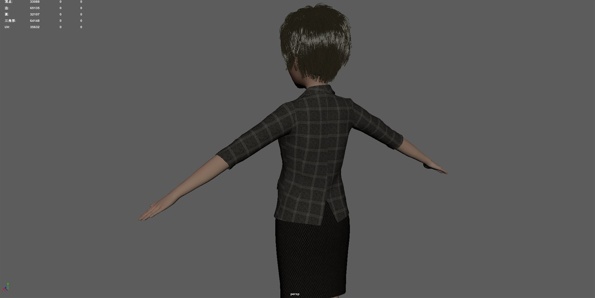 Cartoon Working Women Girl Model 3D - TurboSquid 1767097