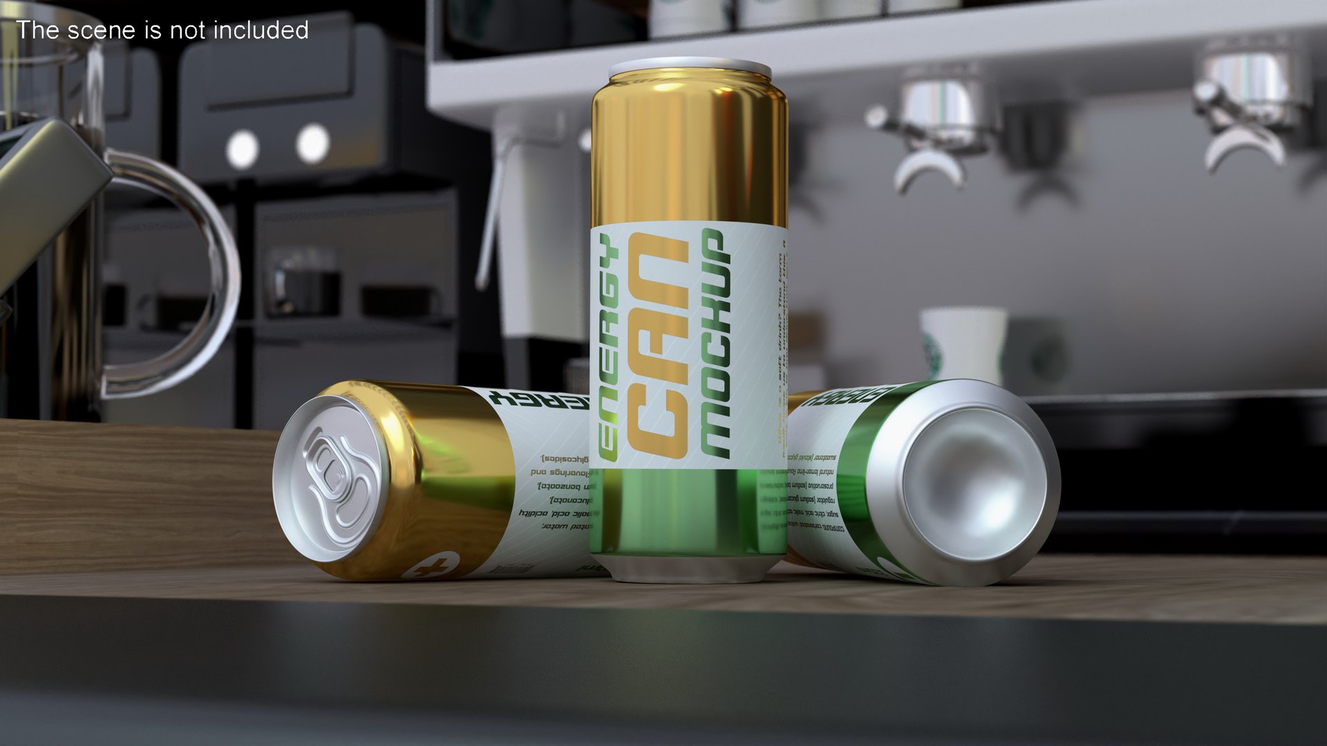 Energy Can Mockup 330ml Slim 3D Model - TurboSquid 2056167