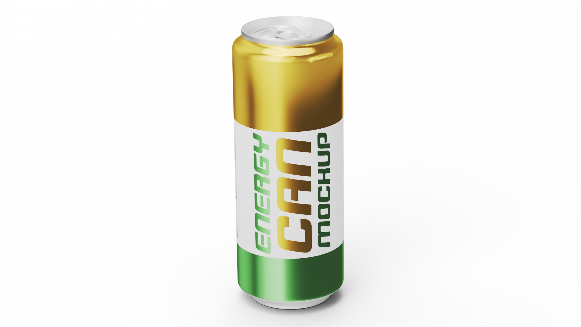 Energy Can Mockup 330ml Slim 3D Model - TurboSquid 2056167