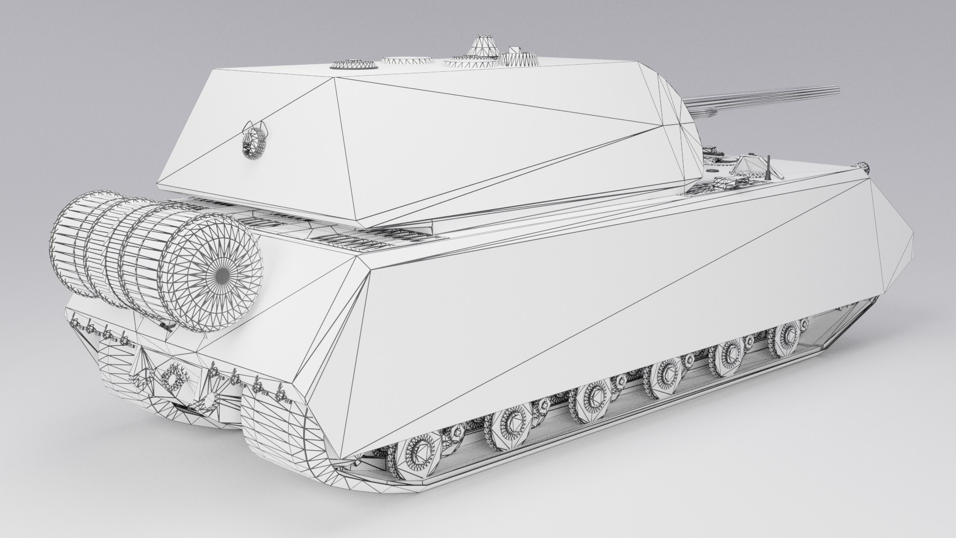 Maus Tank - Game-Ready - RIGGED - LOW-POLY 3D model - TurboSquid 1753721