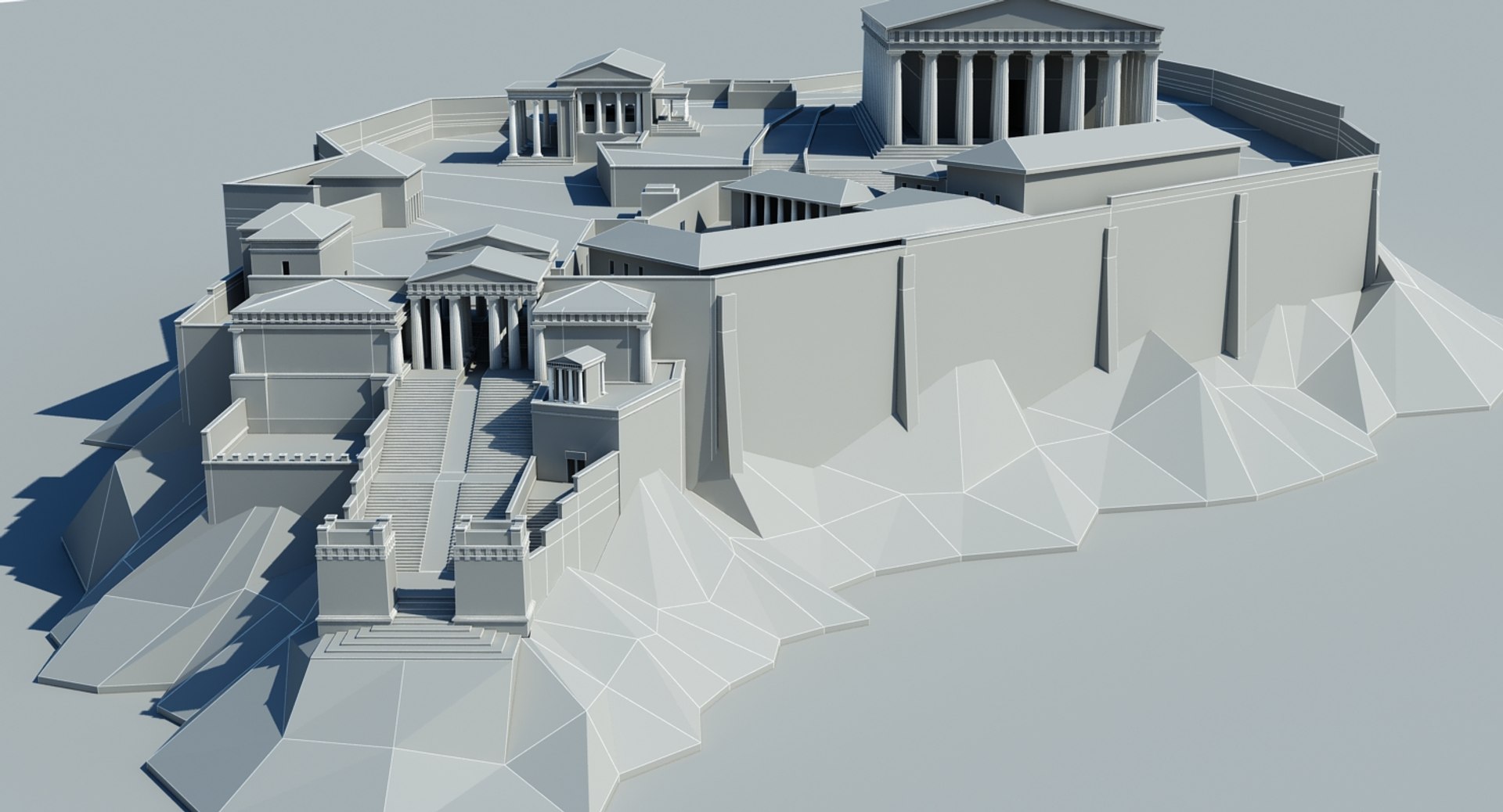 3d Acropolis Athens Model