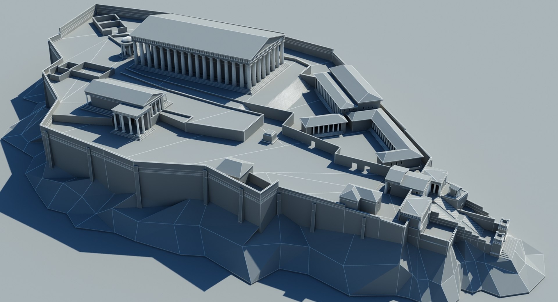 3d Acropolis Athens Model