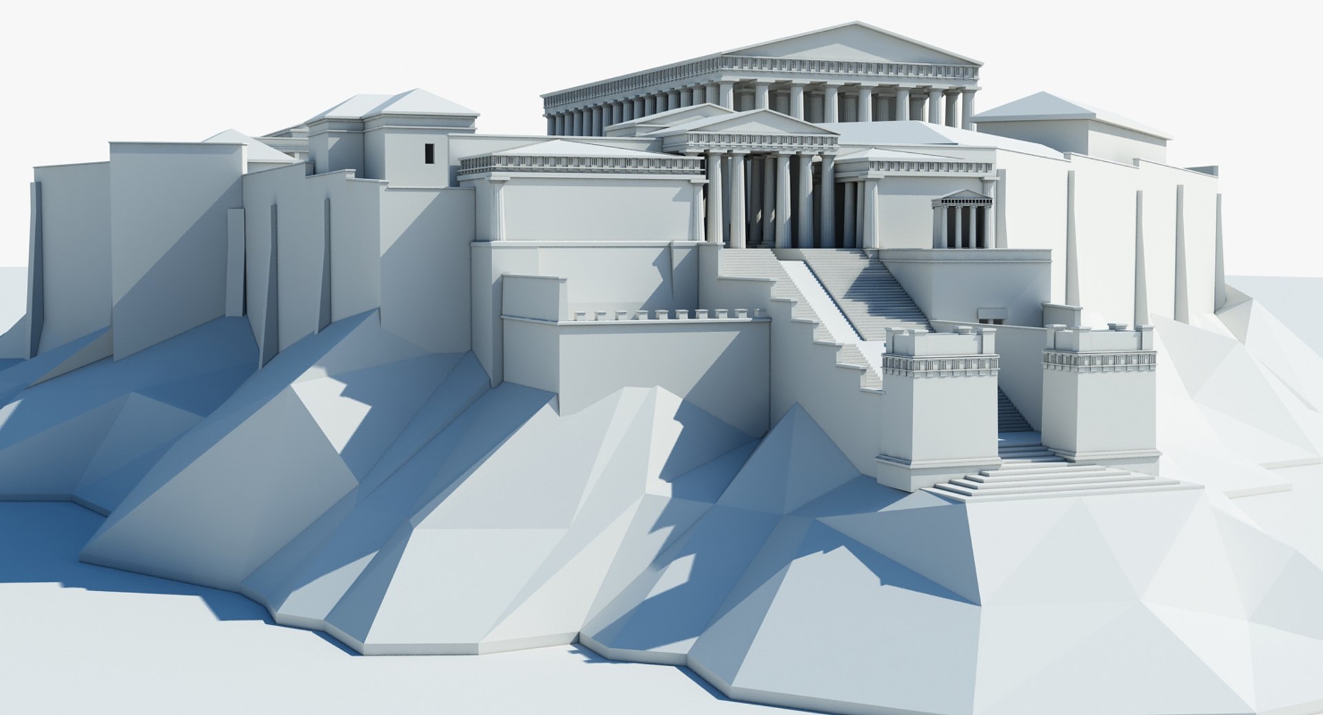 3d Acropolis Athens Model