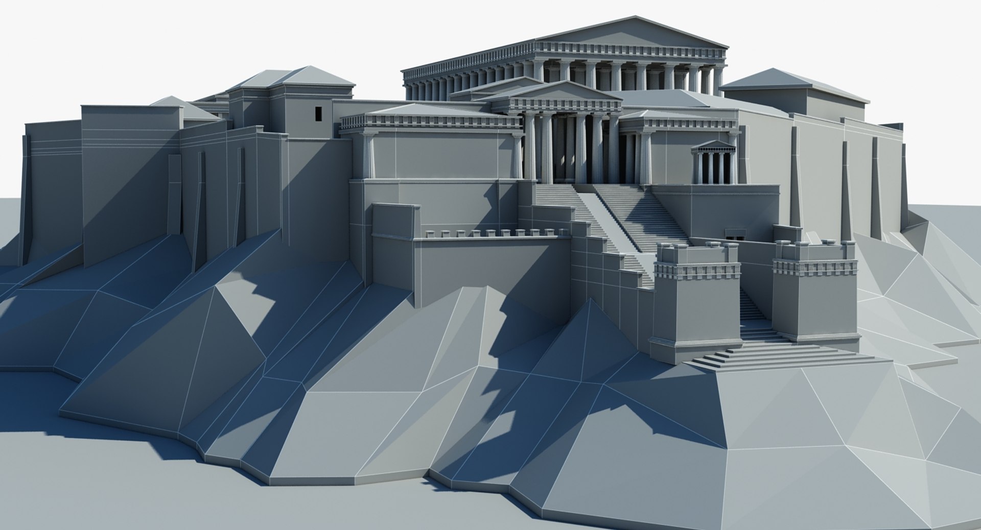 3d Acropolis Athens Model
