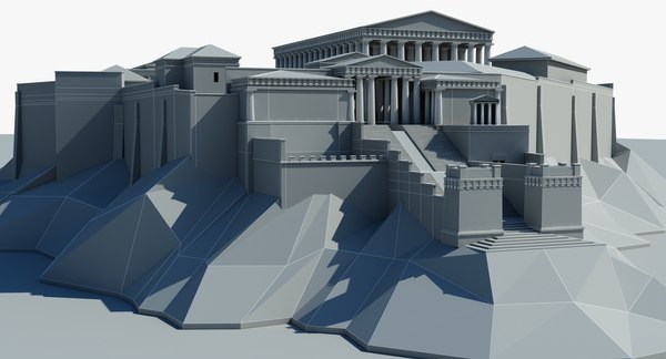 3d acropolis athens model