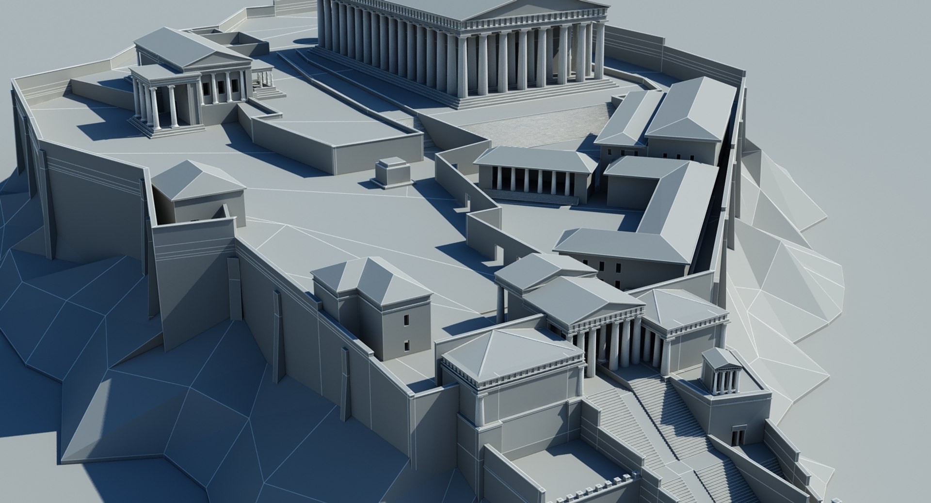 3d Acropolis Athens Model