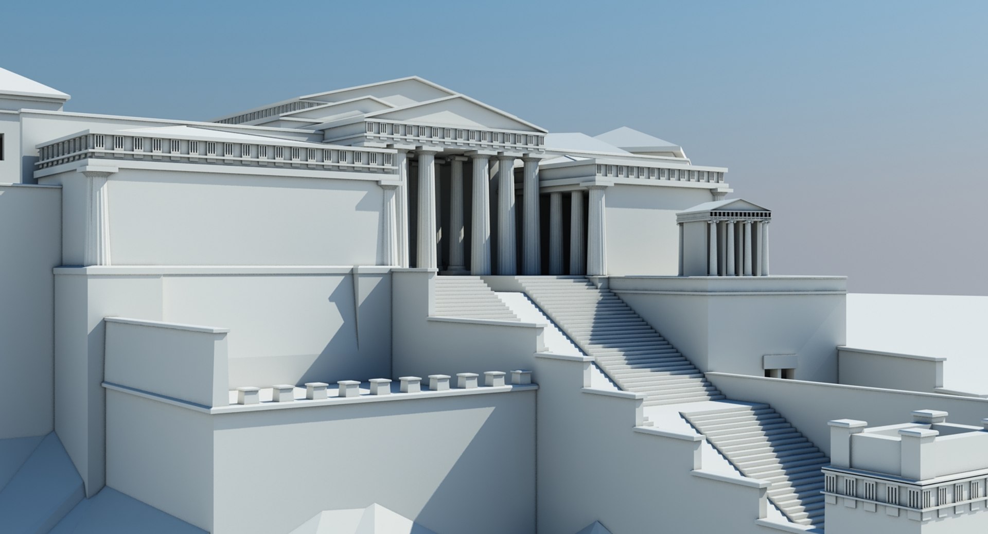 3d Acropolis Athens Model