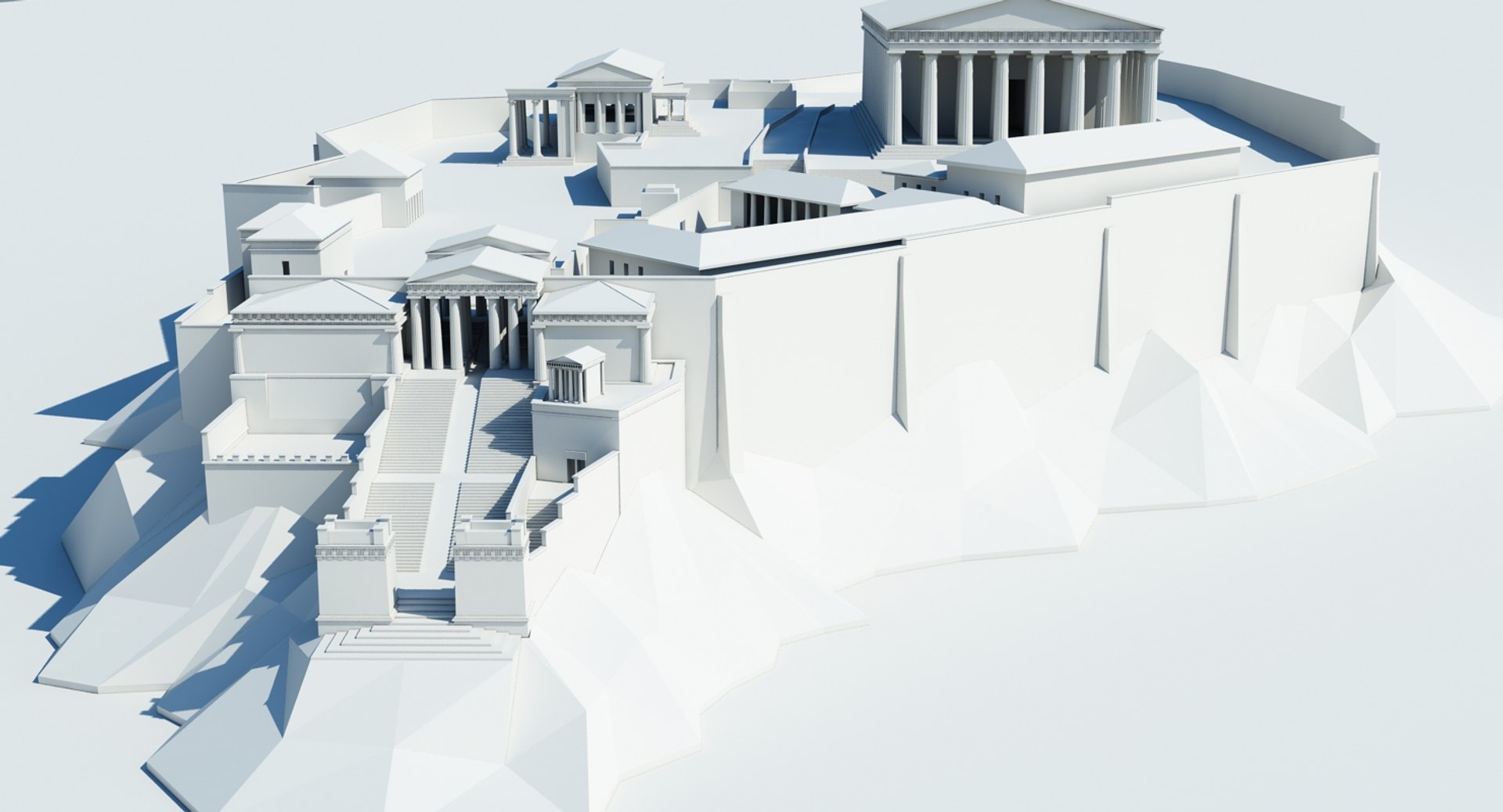 3d Acropolis Athens Model