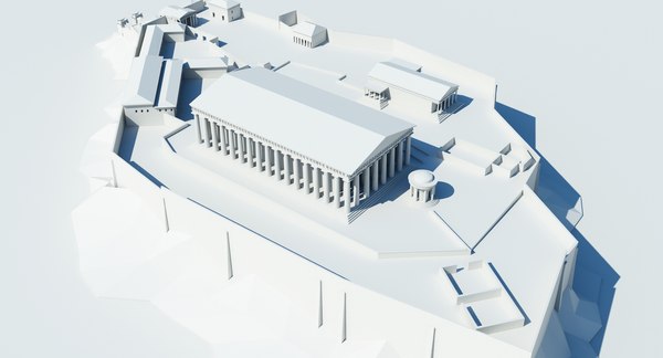 3d acropolis athens model