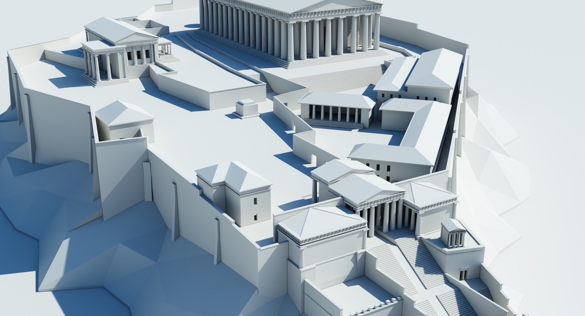 3d Acropolis Athens Model