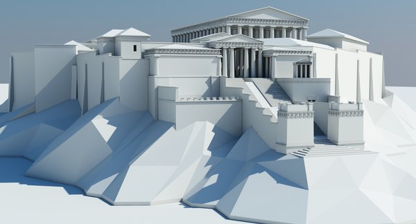 3d acropolis athens model