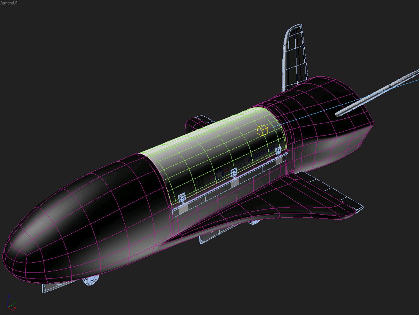 X-37b X 37 B 3d Model