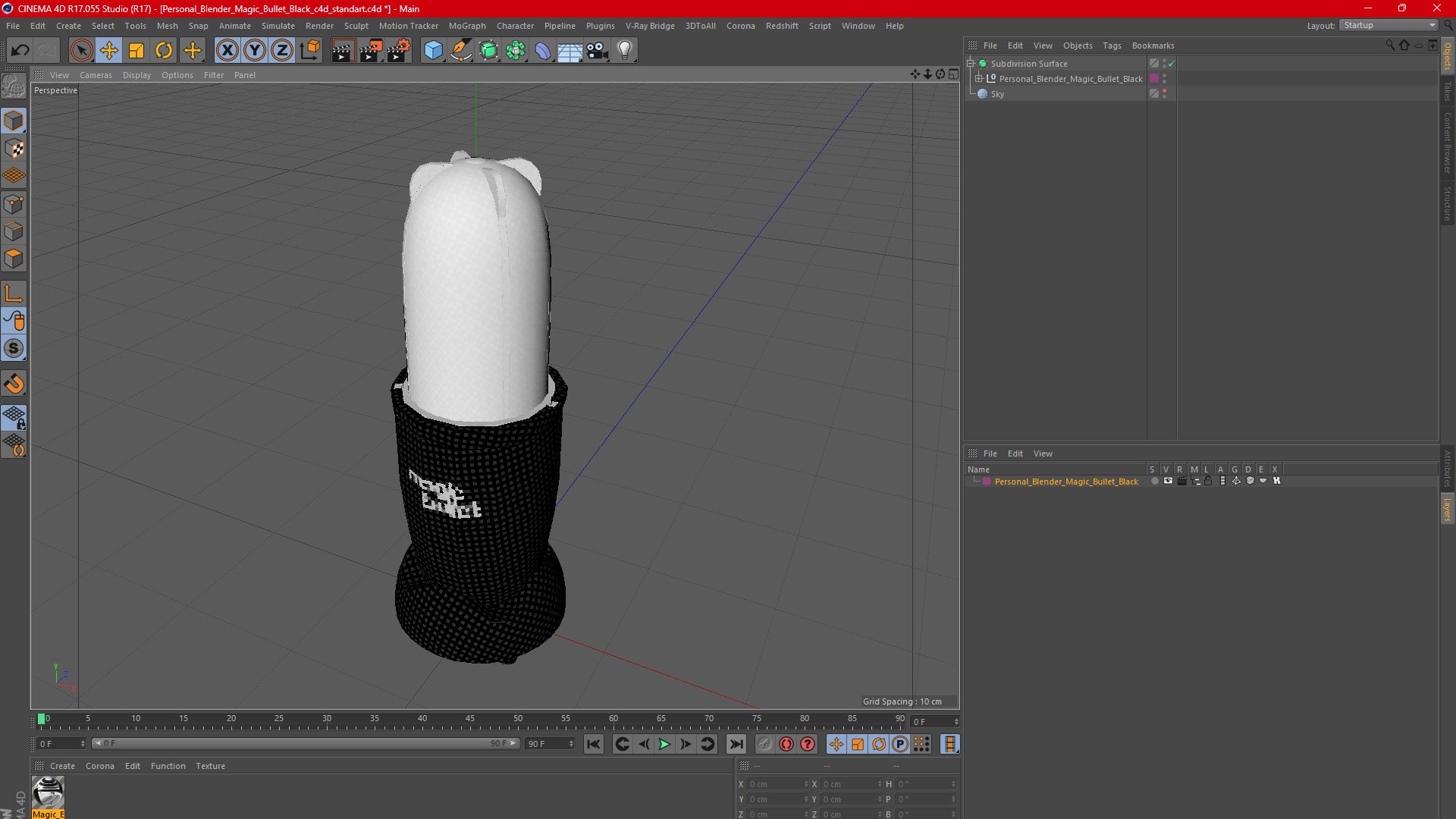 3D Personal Blender Magic Bullet Black Model - TurboSquid 2139801