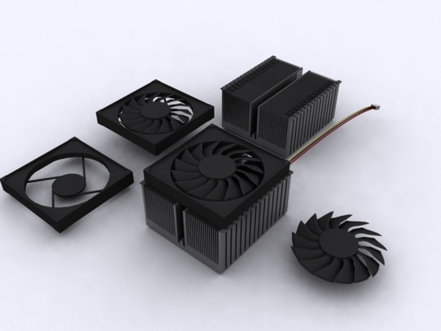 Amd Am2 Processor Cooler 3d Model