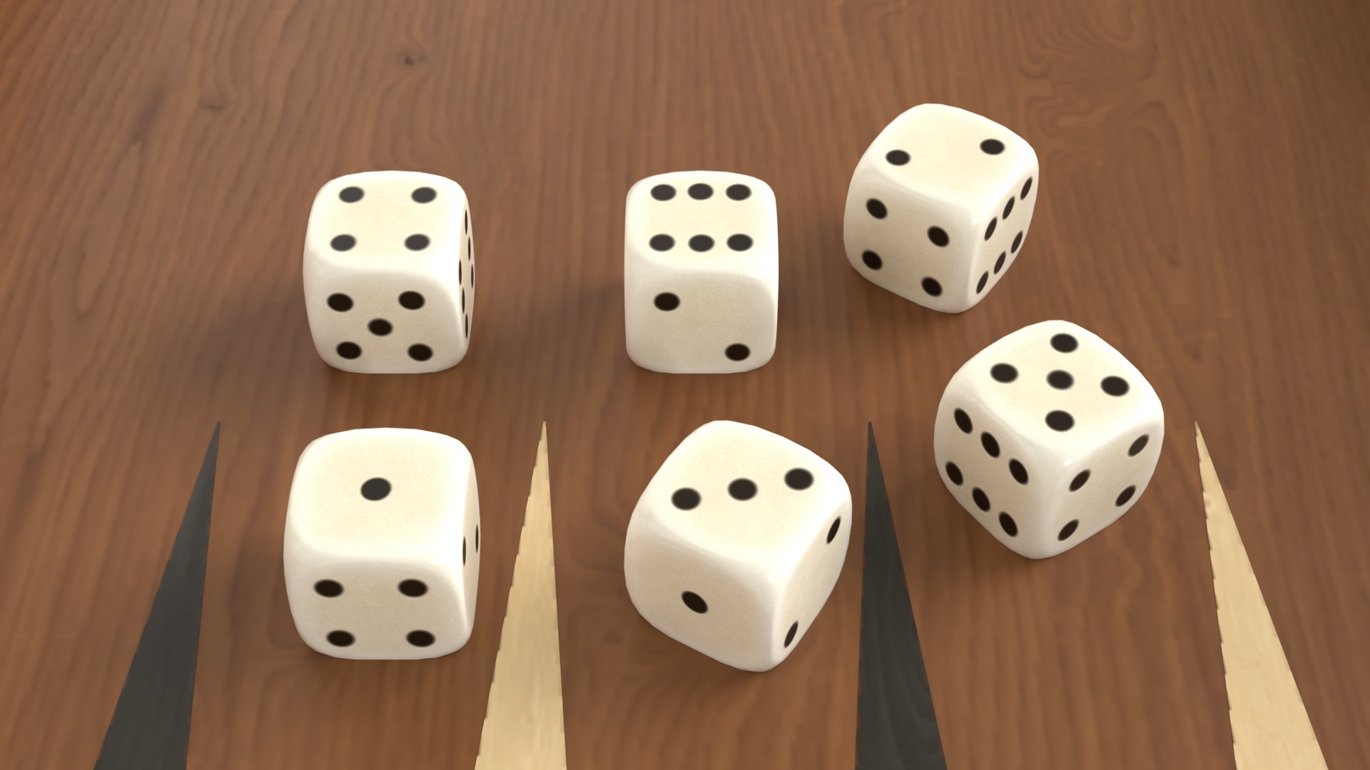 3D Wooden Folding Backgammon Board Game Set - TurboSquid 2193789