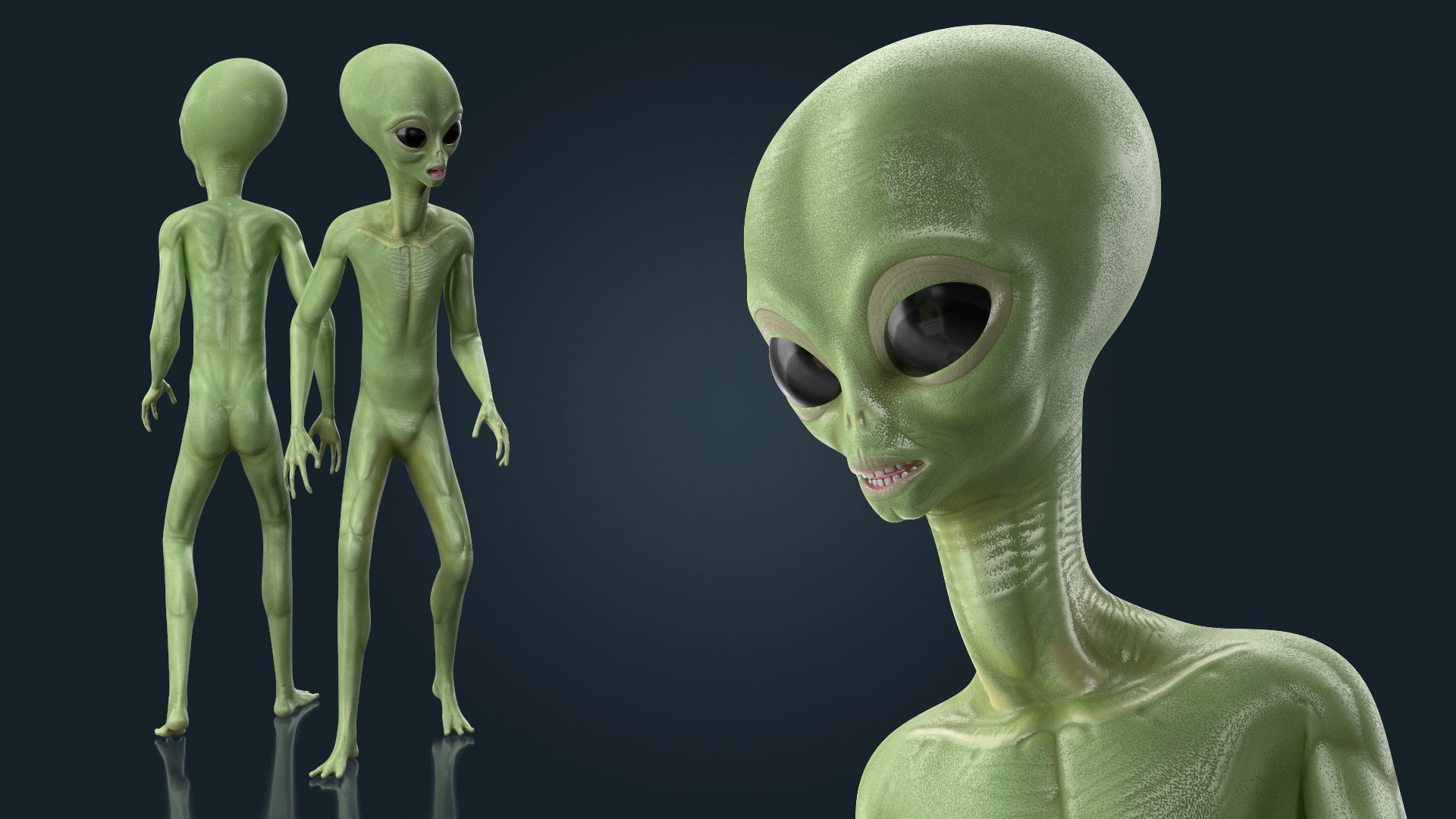 3D Model Cartoon Alien Rigged Modo - TurboSquid 1603571