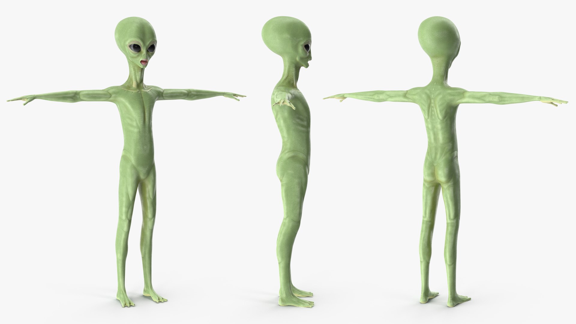 3D Model Cartoon Alien Rigged Modo - TurboSquid 1603571