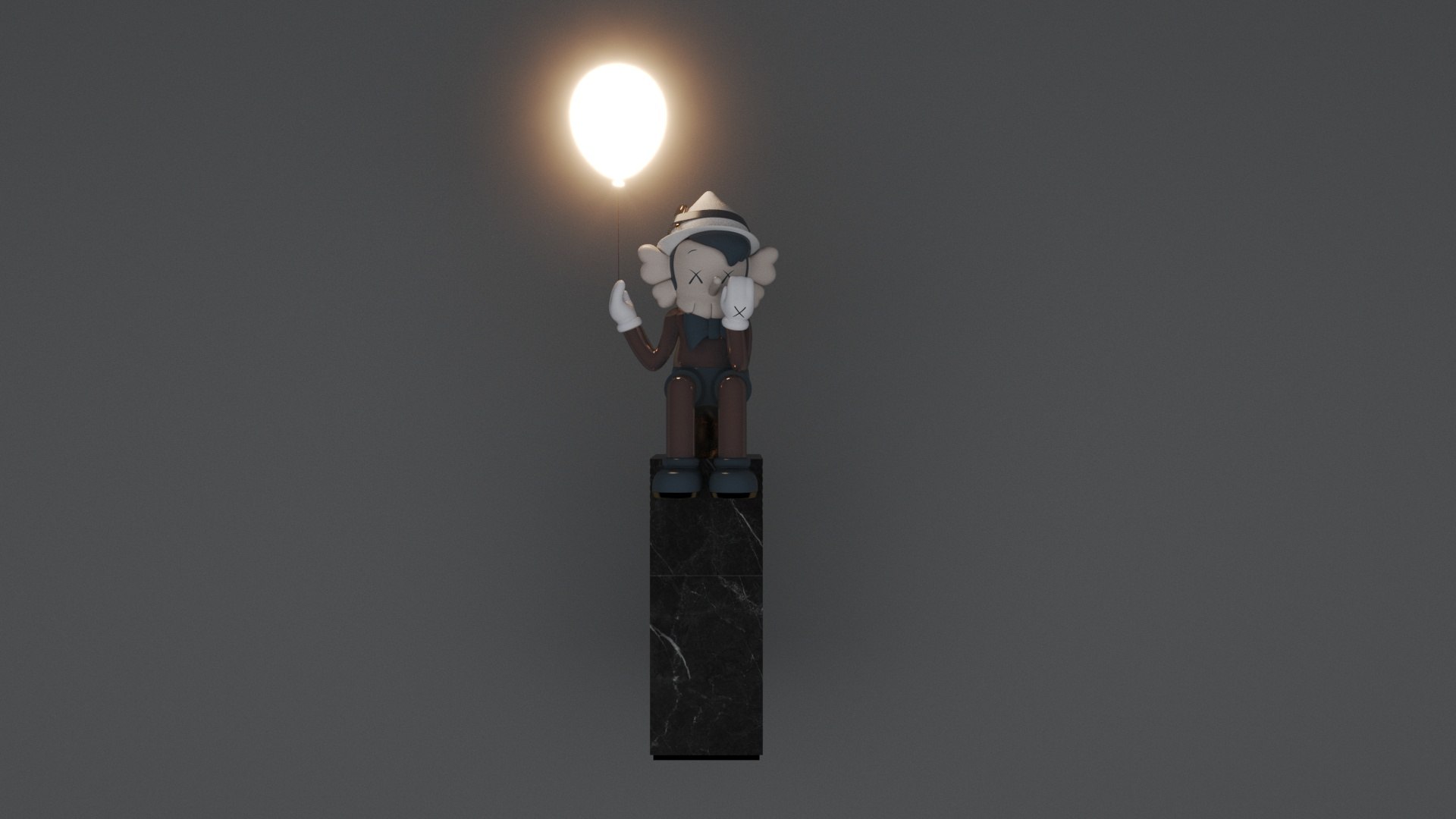 Kaws Pinocchio Light Lamp 3D Model - TurboSquid 1938251