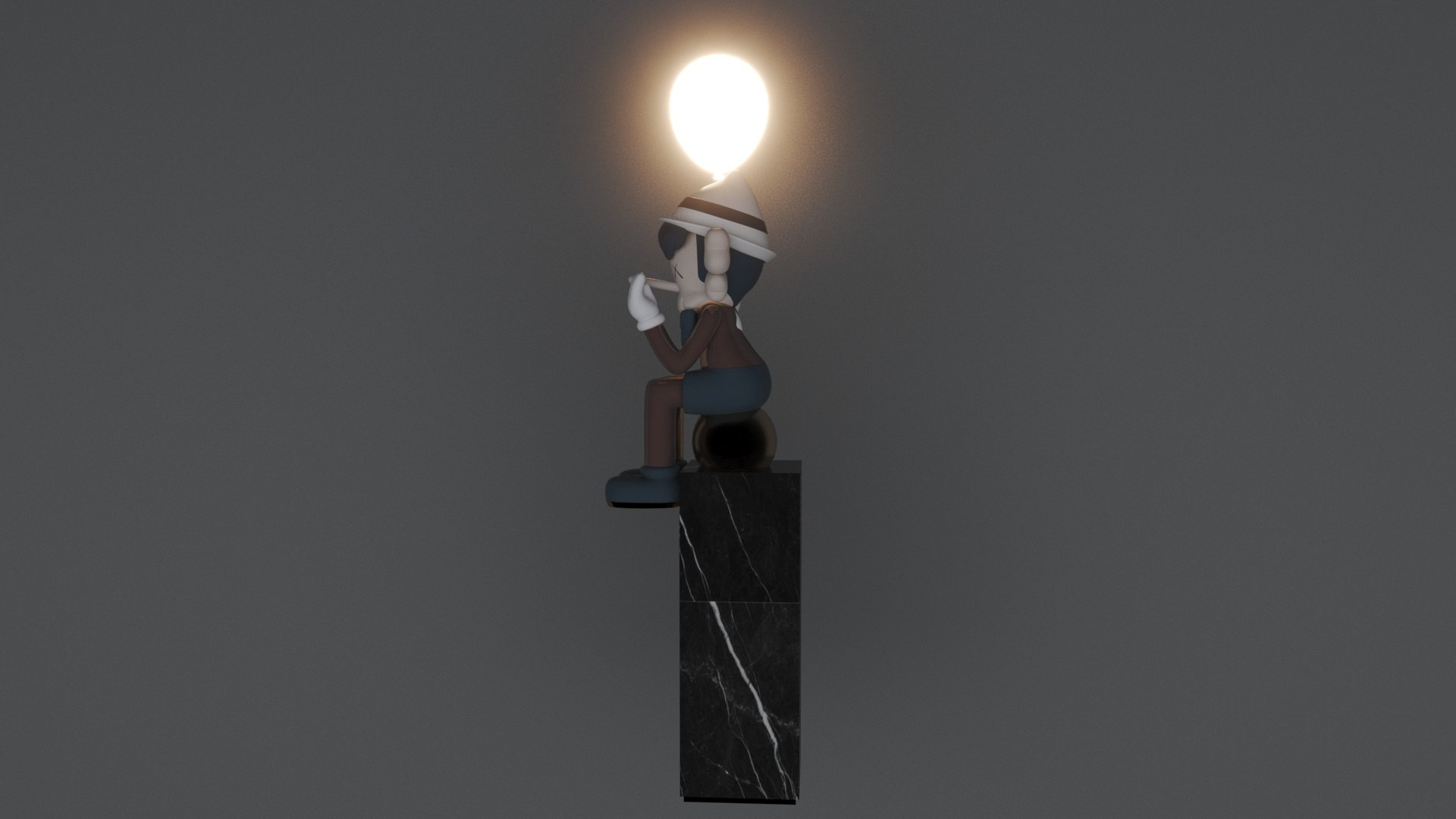 Kaws Pinocchio Light Lamp 3D Model - TurboSquid 1938251