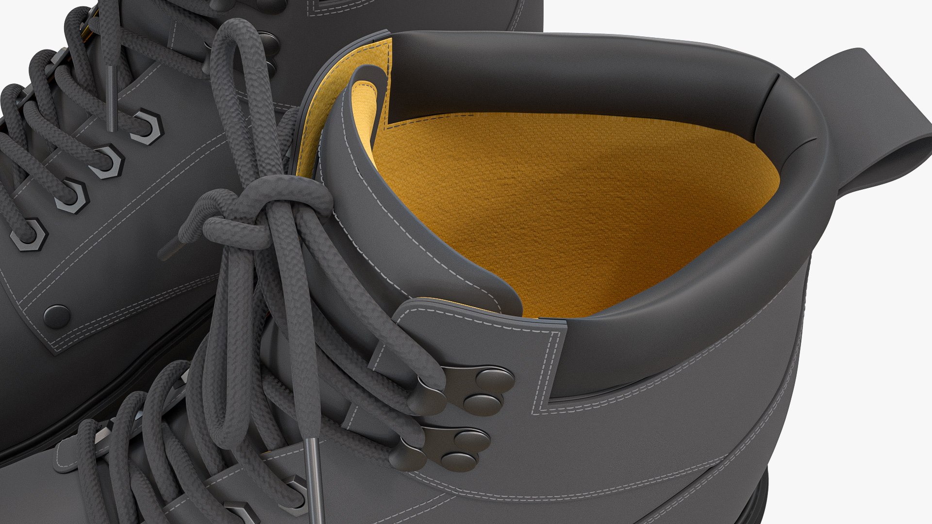 3D Steel Toe Work Boots Model - TurboSquid 1707817