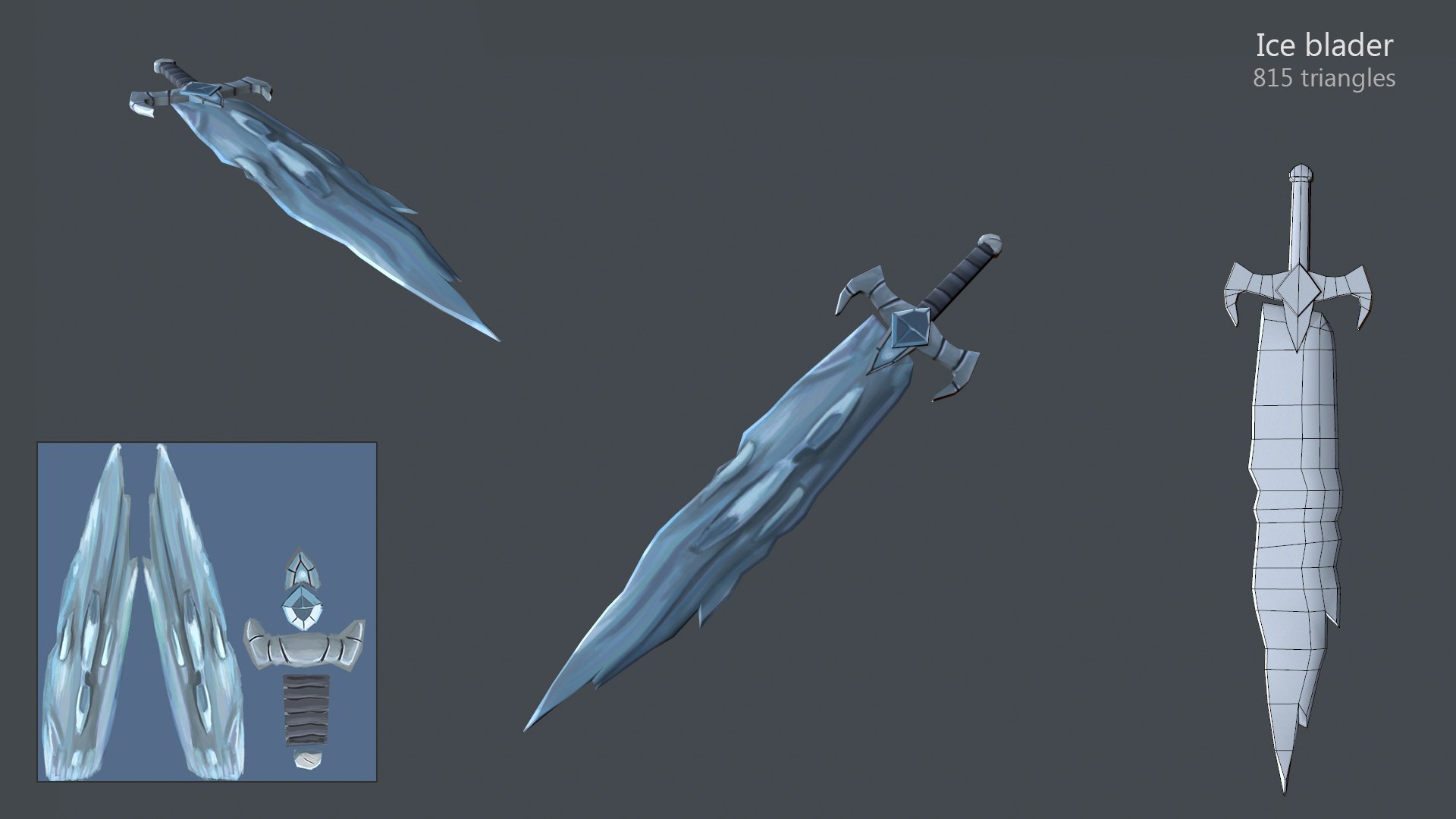 Free X Model Ice Sword Hilt