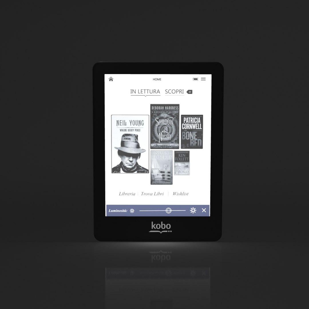 Kobo Glo Ebook Reader 3d 3ds
