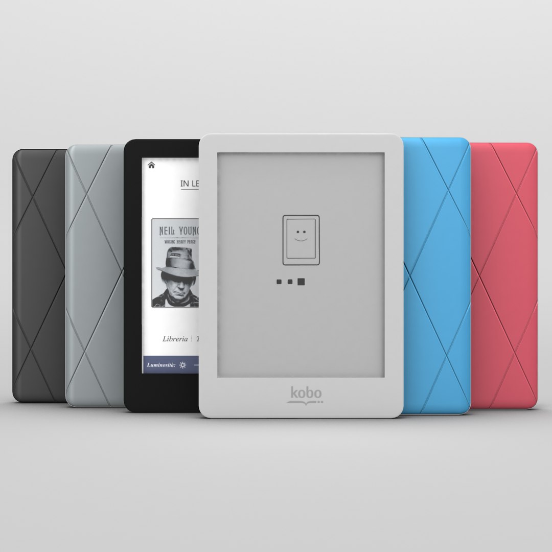 Kobo Glo Ebook Reader 3d 3ds