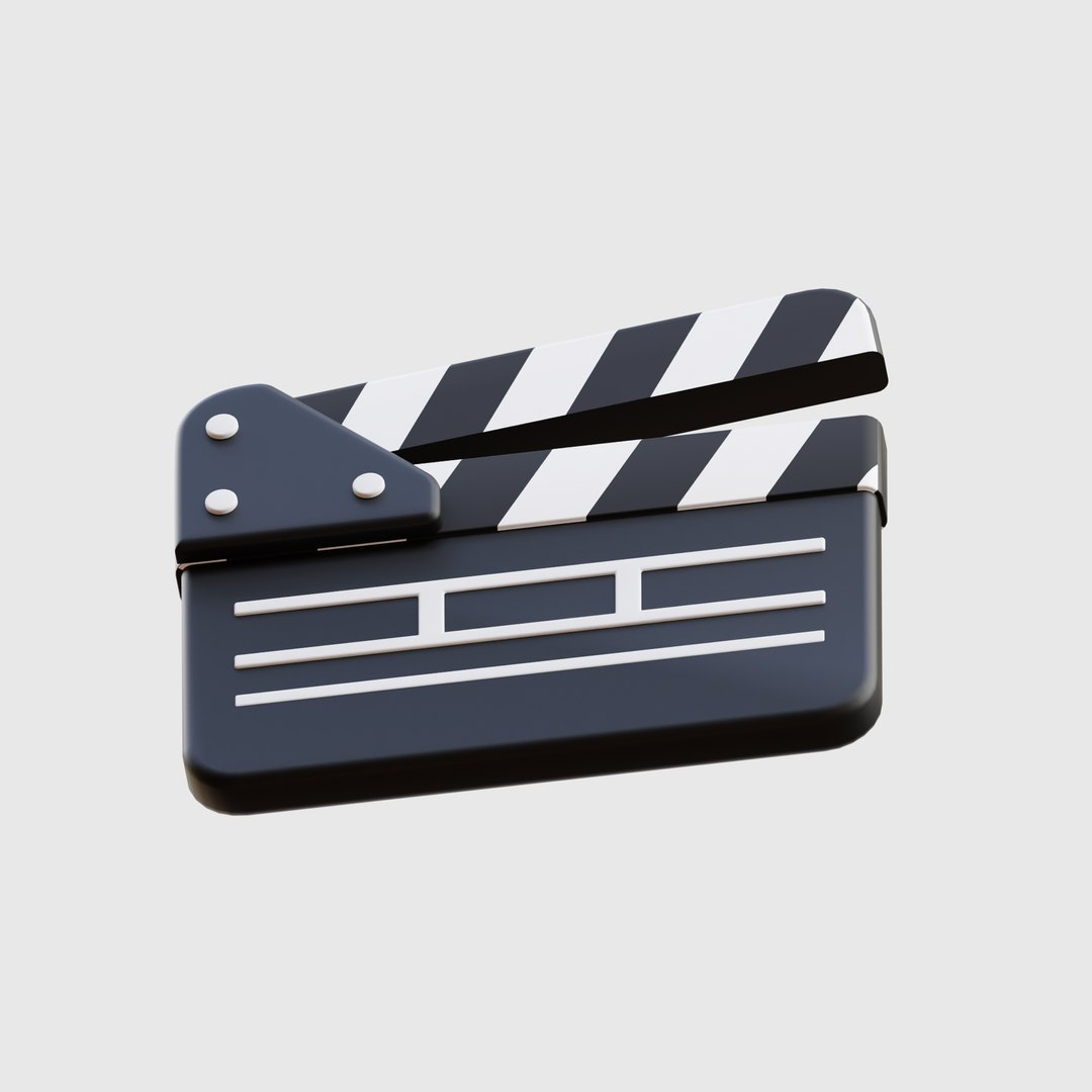 3D Model Movie Clapper 3D Illustration - TurboSquid 2232019