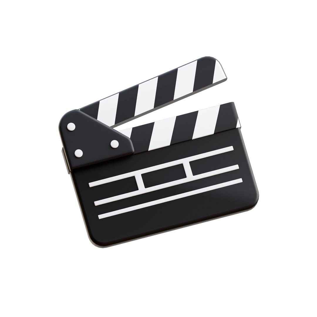 3D Model Movie Clapper 3D Illustration - TurboSquid 2232019