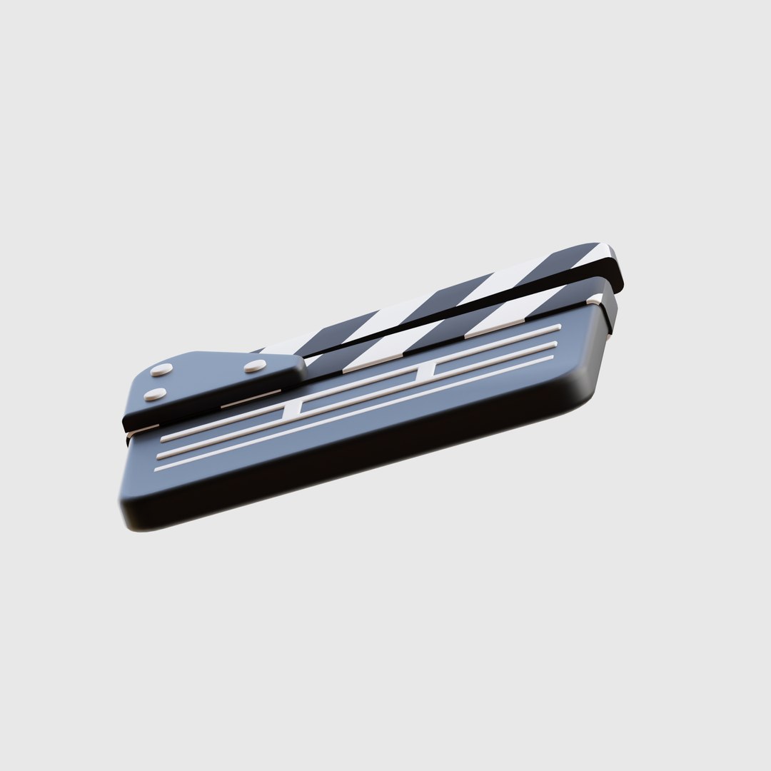 3D Model Movie Clapper 3D Illustration - TurboSquid 2232019