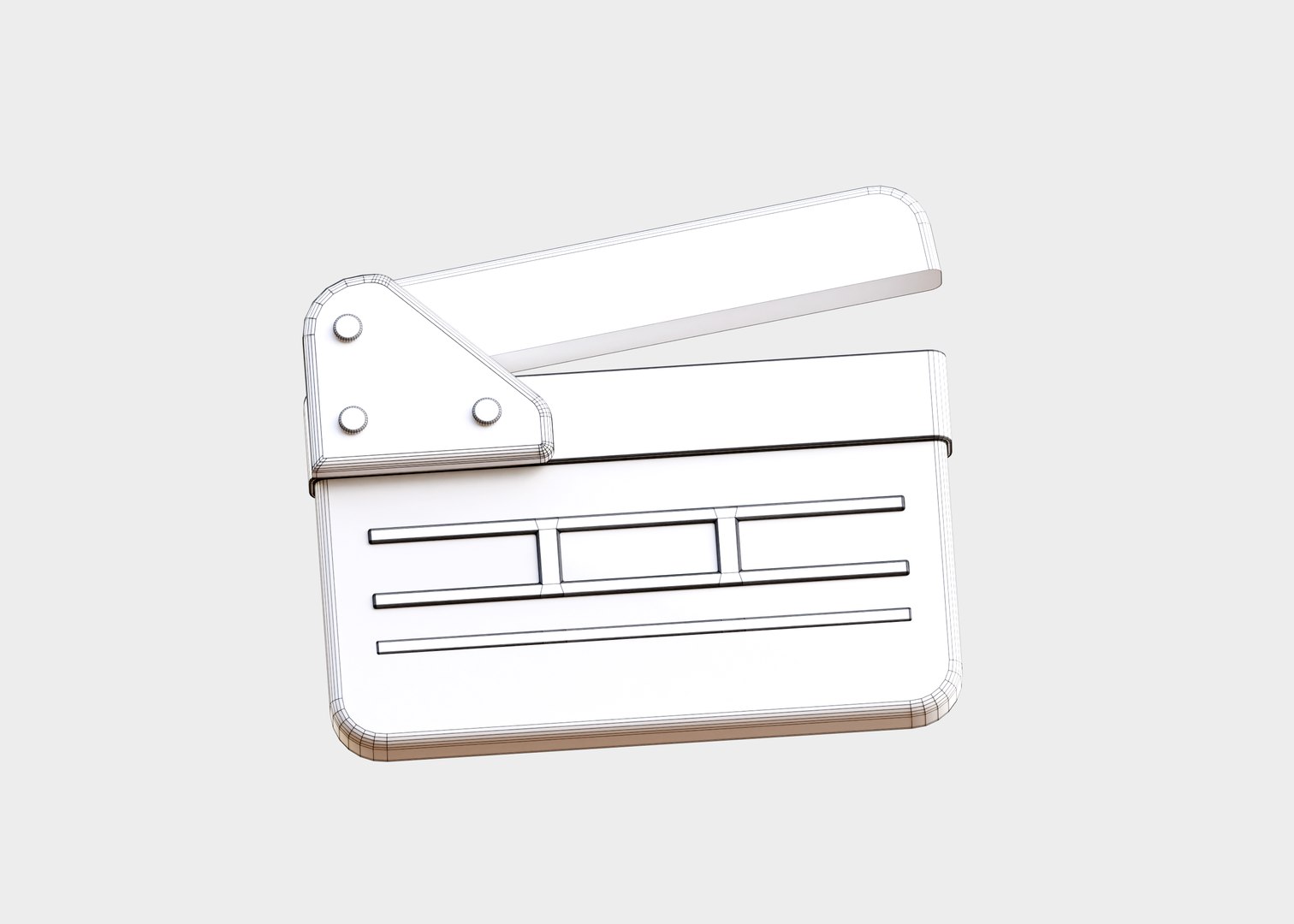 3D Model Movie Clapper 3D Illustration - TurboSquid 2232019