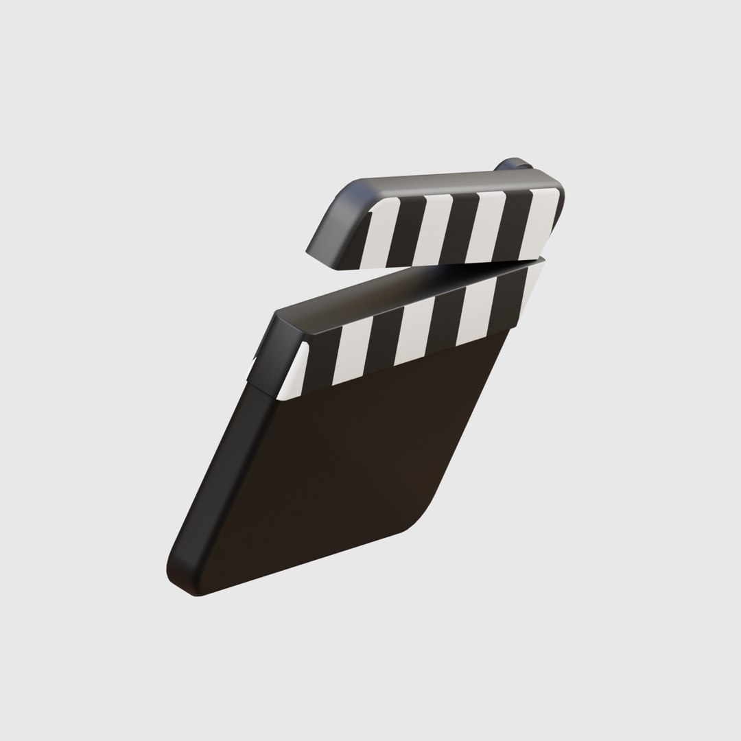 3D Model Movie Clapper 3D Illustration - TurboSquid 2232019