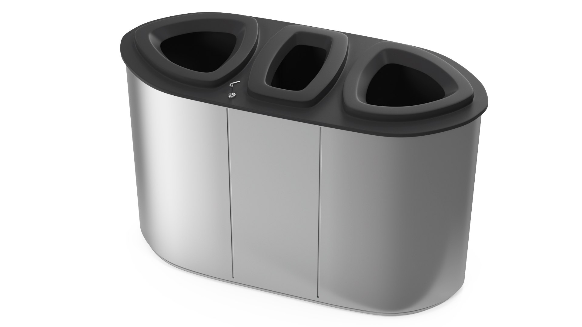 3D Recycle Bin Triple Aperture - TurboSquid 2105613
