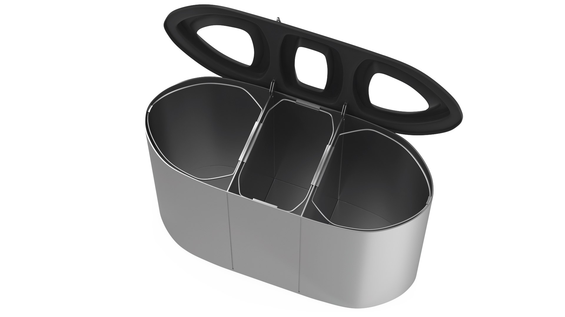 3D Recycle Bin Triple Aperture - TurboSquid 2105613