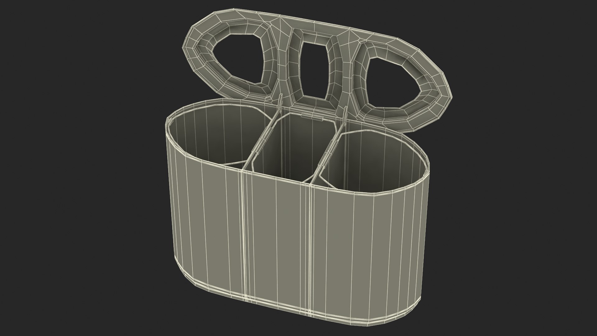 3D Recycle Bin Triple Aperture - TurboSquid 2105613