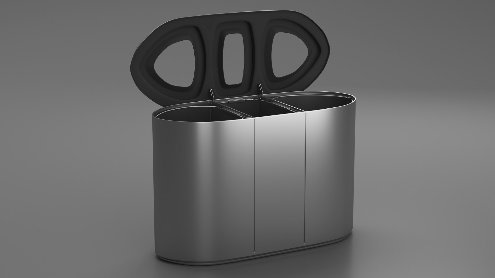 3D Recycle Bin Triple Aperture - TurboSquid 2105613