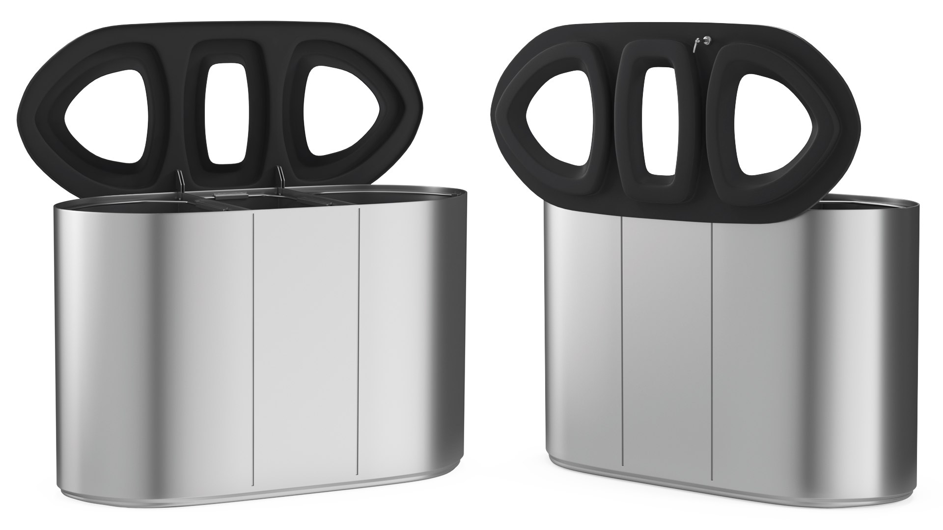 3D Recycle Bin Triple Aperture - TurboSquid 2105613