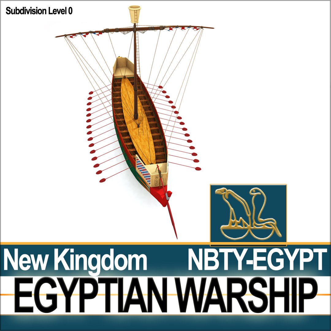 3d Model Ancient Egypt Warship Kepnet