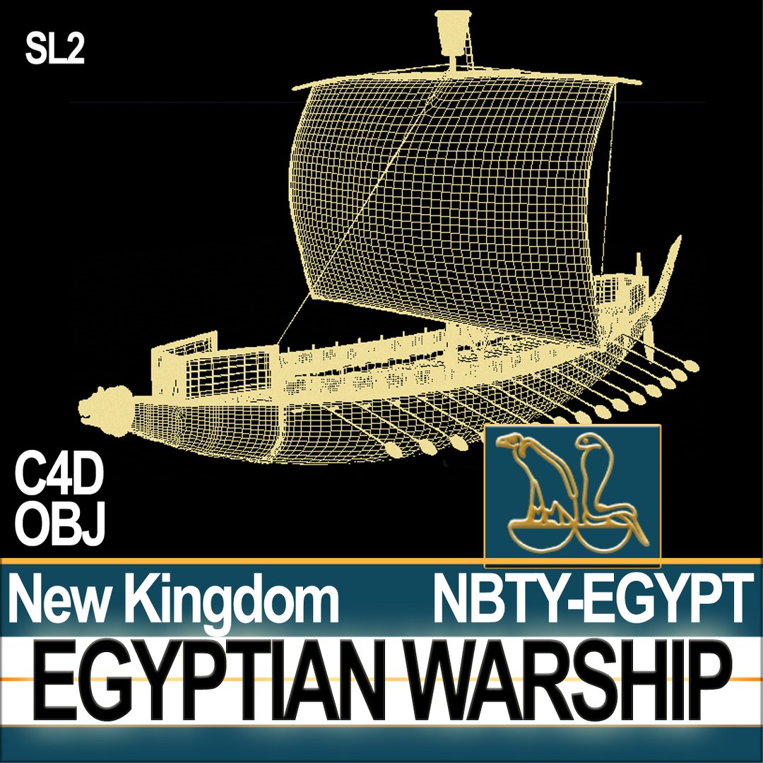 3d Model Ancient Egypt Warship Kepnet