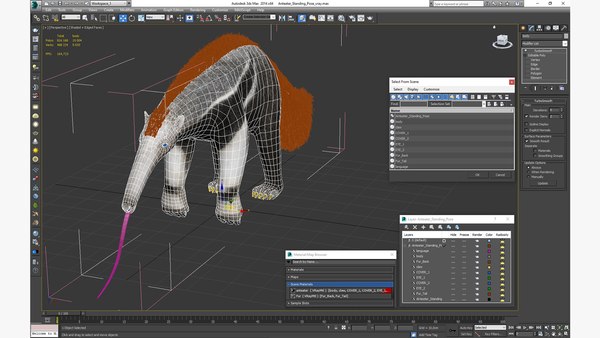 Anteater Standing Pose model - TurboSquid 1839919